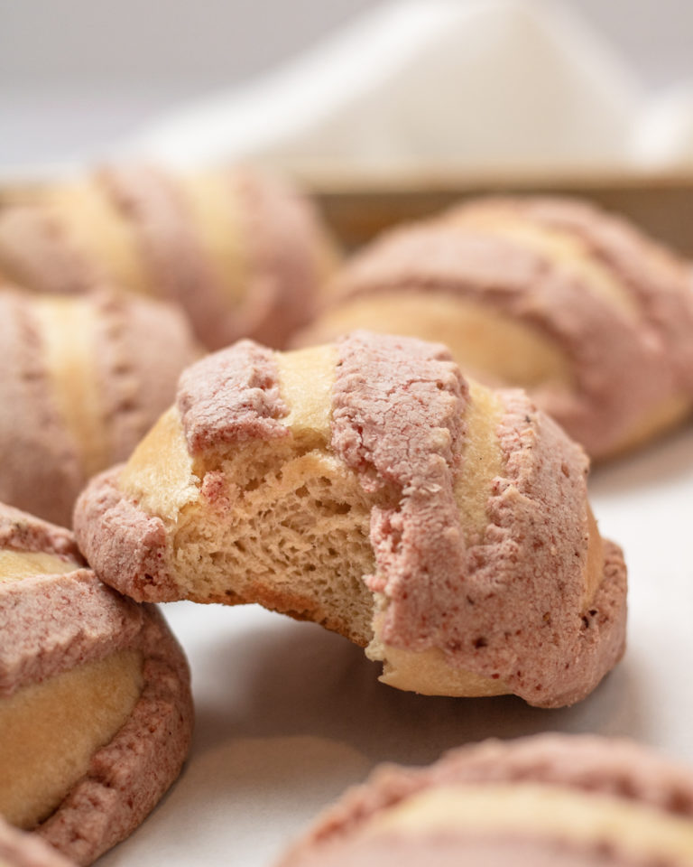 Strawberry Conchas - Cooking Restored